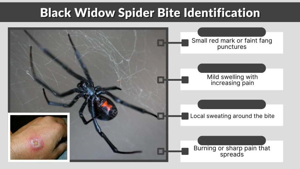 Black Widow Spider Bite Treatment: Symptoms, First Aid & Recovery