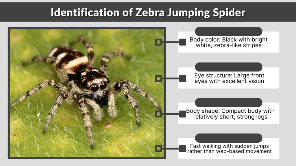 Zebra Jumping Spider: Identification, Bite, Lifespan & Fact