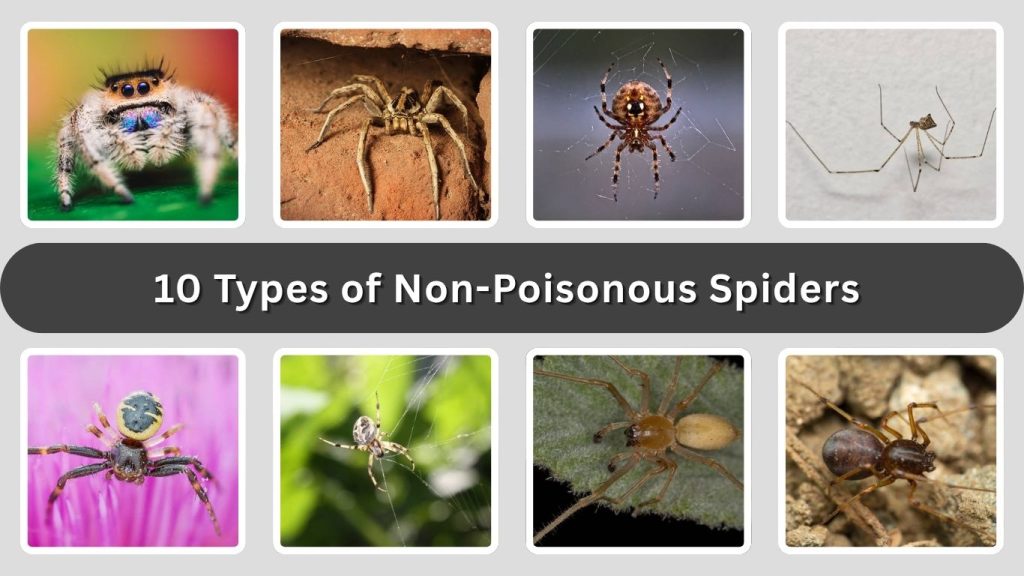 10 Types of Non-Poisonous Spiders That Are not Harmless to Humans