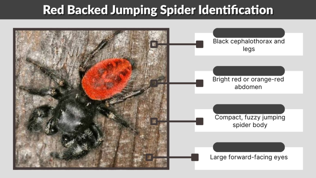 Red Backed Jumping Spider: Identification, Bite, Care